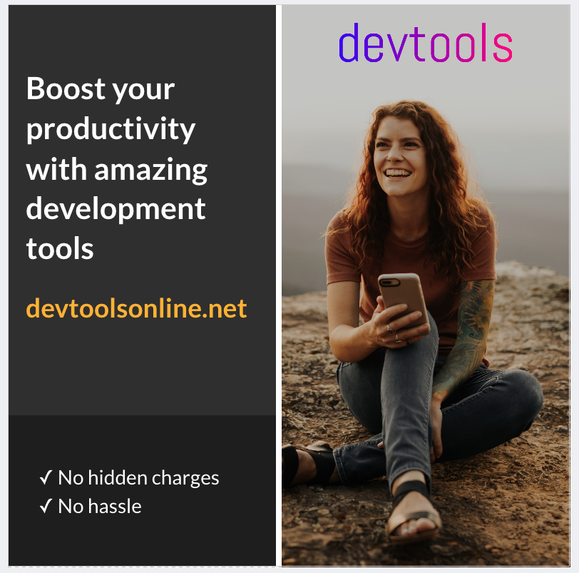 Free online tools for developers! DevToolsOnline.net